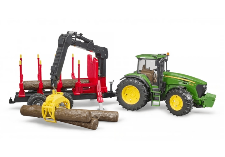 TRACTOR JOHN DEERE 7930 CON REMOLQUE Y TRONCO 1:16 - RIHE