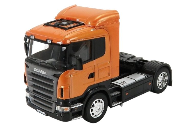 CAMION SCANIA R470A 6x4 NARANJO 1:32 - RIHE